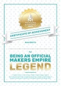 Merit Certificates For Students | Makers Empire