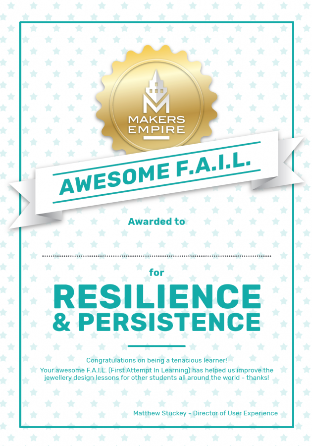 Merit Certificates For Students | Makers Empire